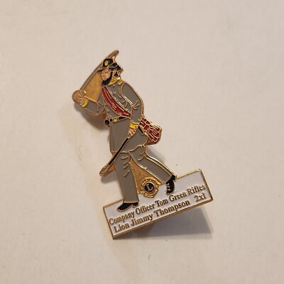Company Officer Tom Green Rifles Civil War Lions Club Pin (84) | eBay