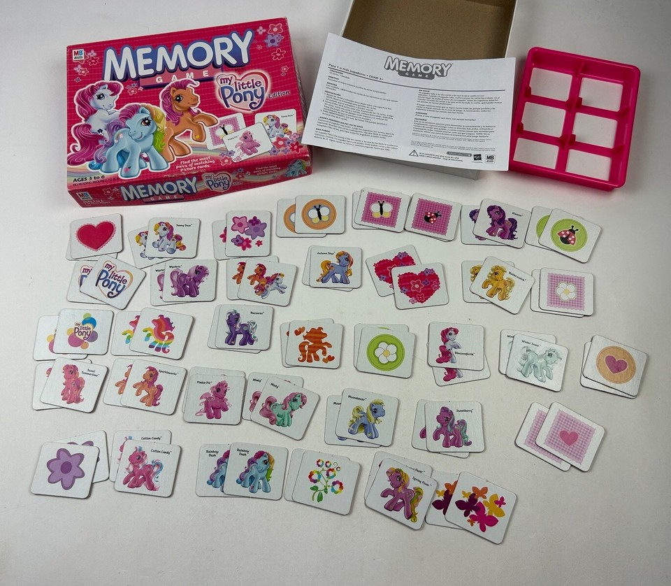 Vintage MY LITTLE PONY Memory Game 2003 Milton Bradley COMPLETE! EUC | eBay