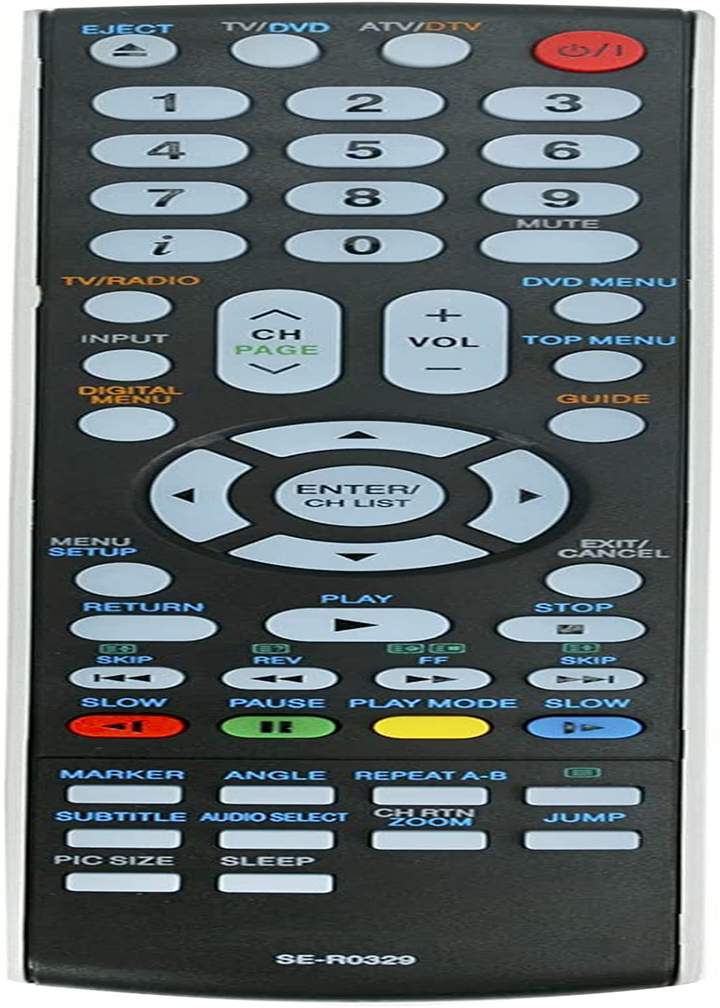 SE-R0329 Remote Replaced Toshiba LCD TV DVD Combination 32DV700A ...
