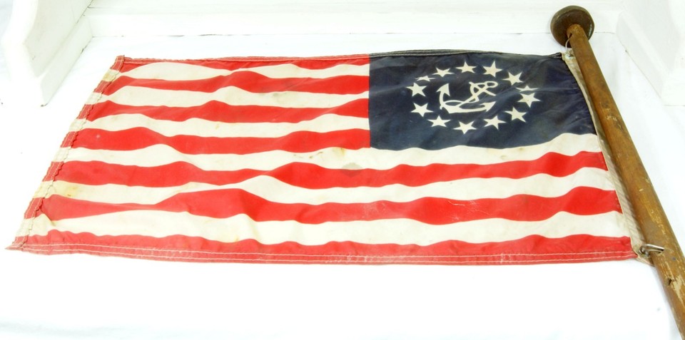 American Flag with a Fouled Anchor in a Circle of Thirteen Stars | eBay