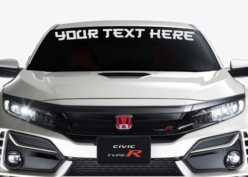 Custom Windshield Lettering 5 x 24 Vinyl Decal Sticker Business Banner ...