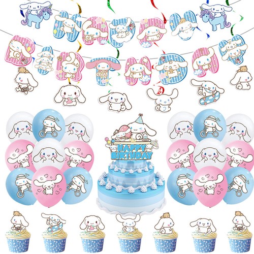 Cinnamoroll Sanrio Party Supplies Balloons Kids Birthday Tableware ...