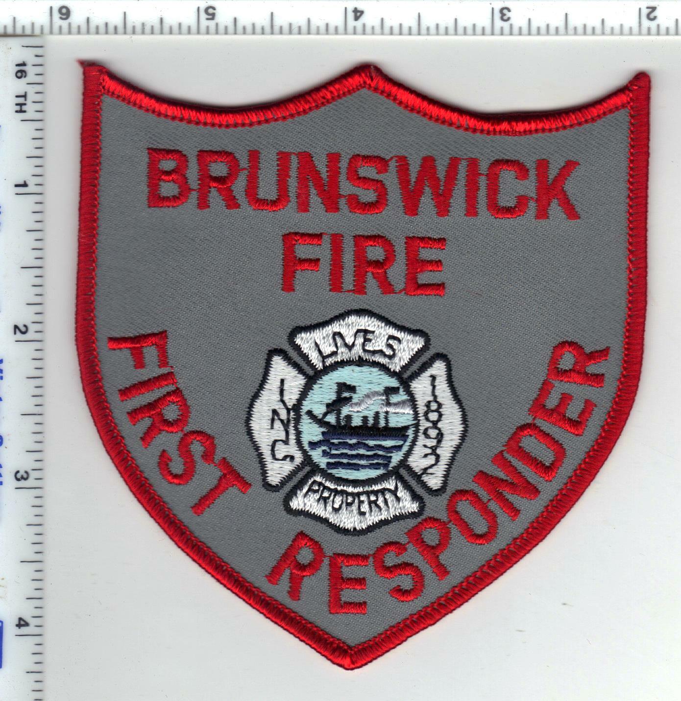 Brunswick Fire Department (Georgia) First Responder Shoulder Patch | eBay