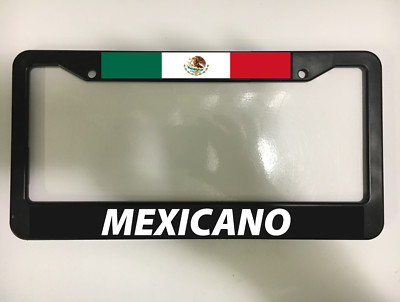 MEXICAN MEXICO OAXACA DURANGO PUEBLA CANCUN MX Black License Plate ...