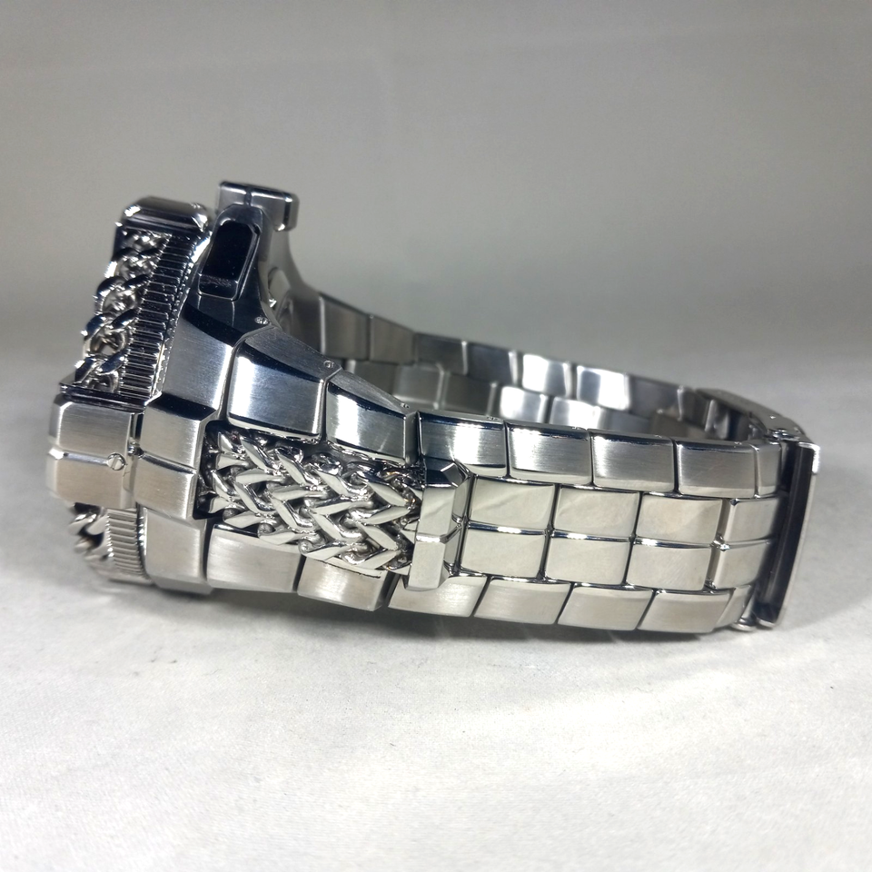 INVICTA 1.64 CTW DIAMOND GLADIATOR SPARTICUS 59mm SILVER TONE MEN'S ...