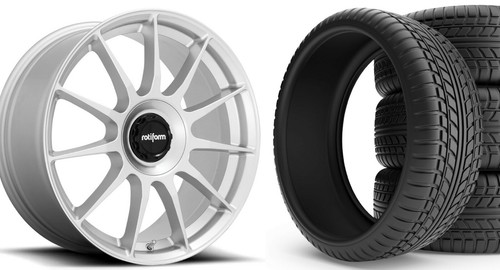 20" Rotiform DTM Alloy Wheels & Tyres 5x120 Silver fits VW Transporter ...