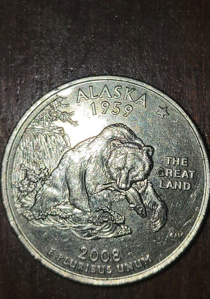 2008 Washington Alaska State Quarter "Extra Claw" Error | eBay