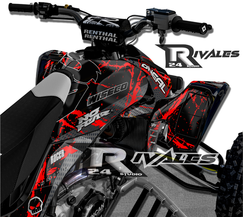 Honda TRX 450R 450ER graphics kit 2004 2005 2006 to 2015 decals ...