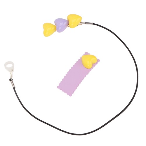 Deaf Aid Holder Star Hairclip Yellow Purple ABS Deaf Aid Clip (Single ...