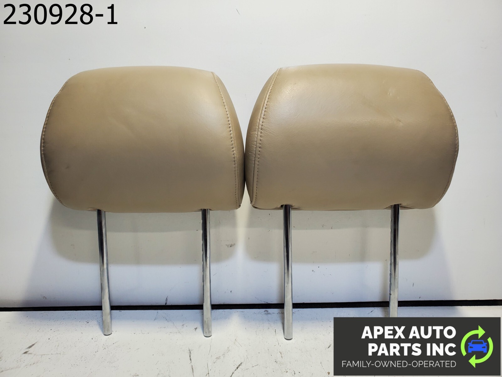 OEM 2001 LEXUS RX330 RX350 RX400H FRONT LEATHER BLACK HEADRESTS PAIR ...