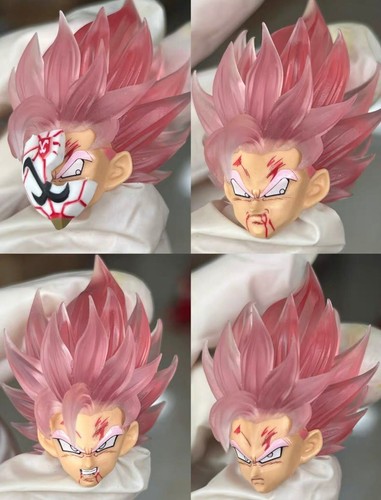 custom Zamasu 1/12 shf Black Goku ssj2 goku transparent pink head kit ...