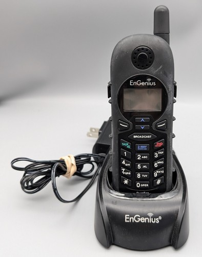 EnGenius DuraFon 1X Long-Range Cordless Phone Two Way Radio Handset w ...