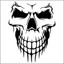 Skull Face Grin Vinyl Decal / Sticker 2(TWO) Pack | eBay