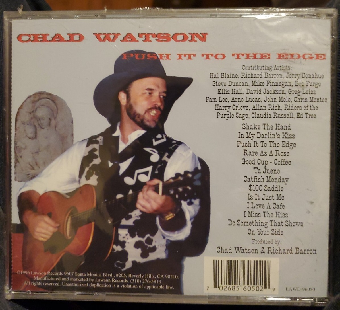 Push It to the Edge by Chad Watson (CD, Nov-1996, Lawson Records ...