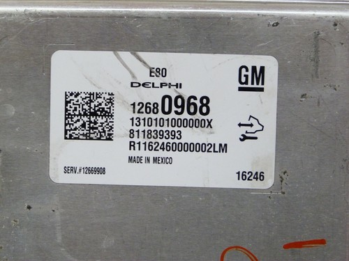 2017 2018 CHEVROLET CAMARO 2.0L ENGINE COMPUTER MODULE ECU ECM 12669908 ...