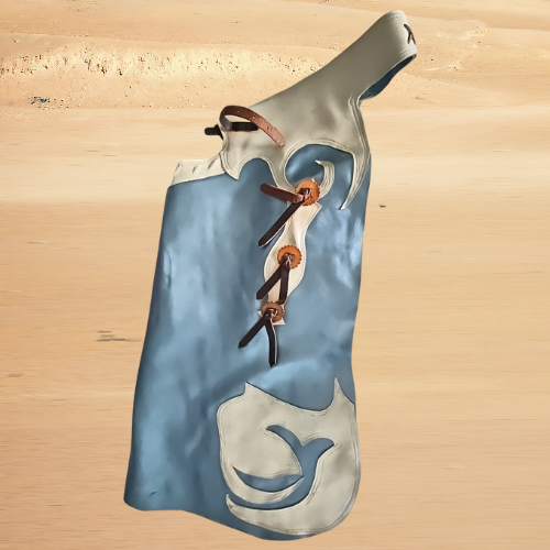 Youth Small Adult Baby Blue White Rodeo Chaps Pre-Owned Approx 36 ...