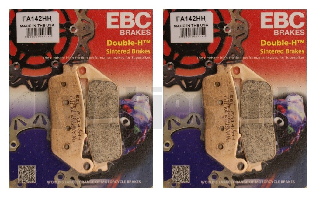 Fits: Honda PC800 Pacific Coast Set of Sintered EBC HH Front Brake Pads ...