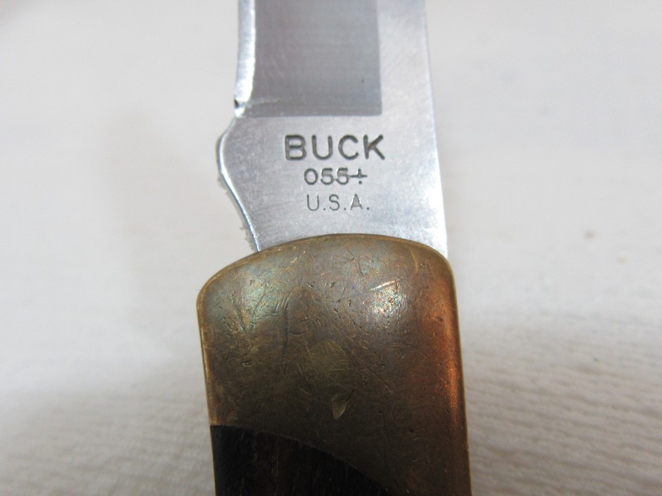 Buck 055 Clip Point Lockback Pocket Knife Hunter - Made in USA | eBay