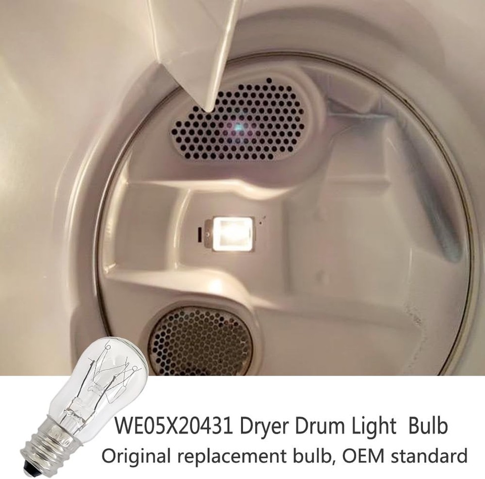 4-Pack Dryer Drum Replacement Bulbs 120V 10W E12 for GE & Hotpoint ...