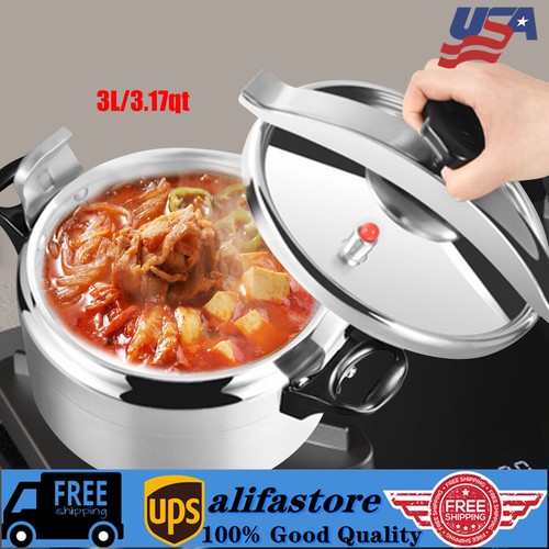 3.17 qt Aluminum Alloy Pressure Cooker - Tabletop Stove top Pressure ...