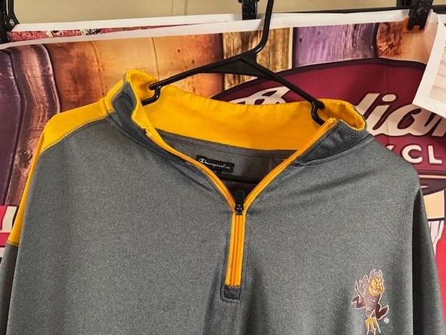 Arizona State Sun Devils Mens Champion 1/4 Zip Pullover Size XXL | eBay