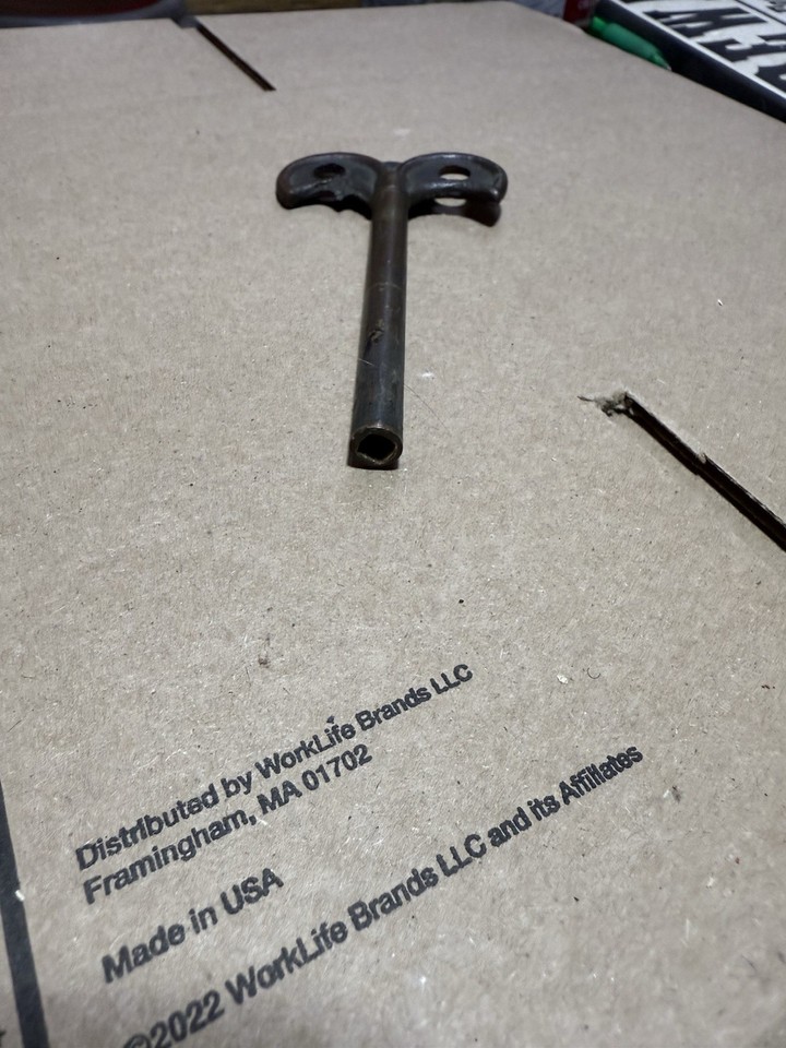 Gamewell Fire Alarm Box Bell Gong Register Key Brass | eBay