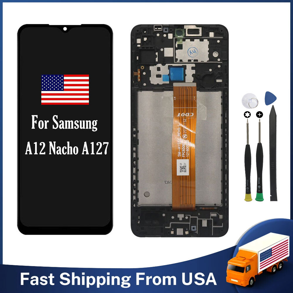 For Samsung Galaxy A12 Nacho A127F LCD Display Touch Screen Digitizer w ...