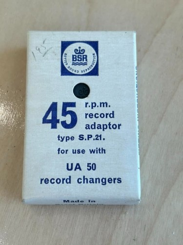 BSR 45 Record Spindle - SP 21 - NOS | eBay