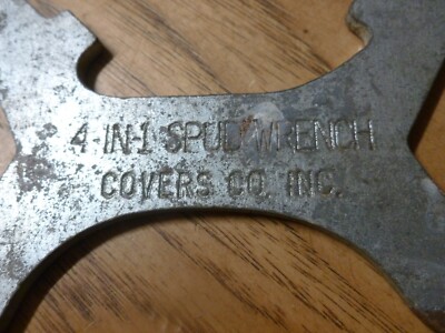used - COVERS CO. INC. 4-in-1 Spud Wrench | eBay