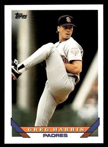 Greg Harris 1993 Topps #436 San Diego Padres | eBay
