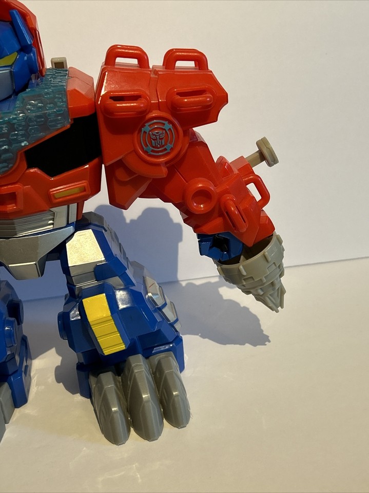 Transformers Rescue Bots Optimus Prime T-Rex Dinosaur 9" Figure | eBay