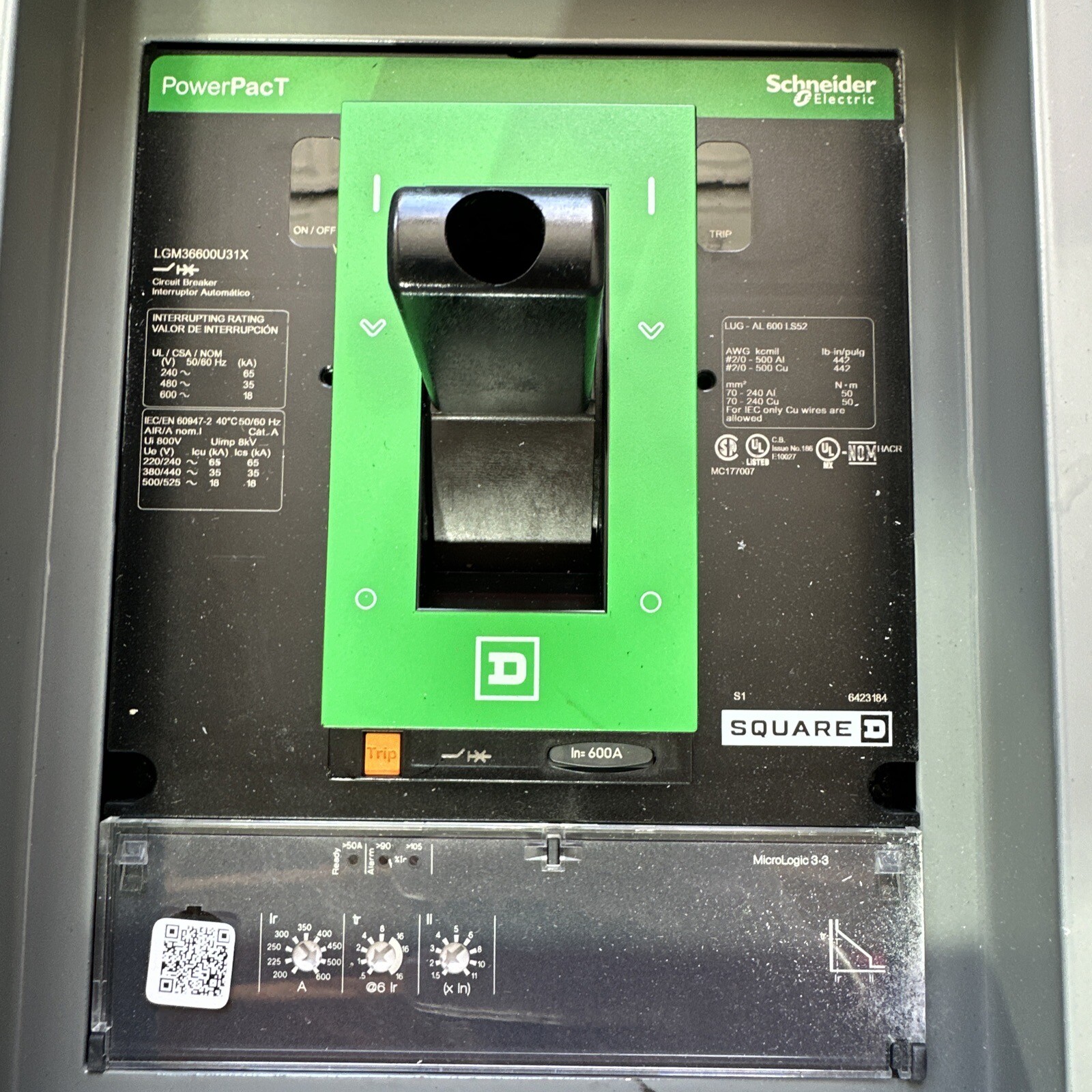 Square D HC4268WP 600 Amp Main TYPE 3R I Line Complete Panel W/HCP ...