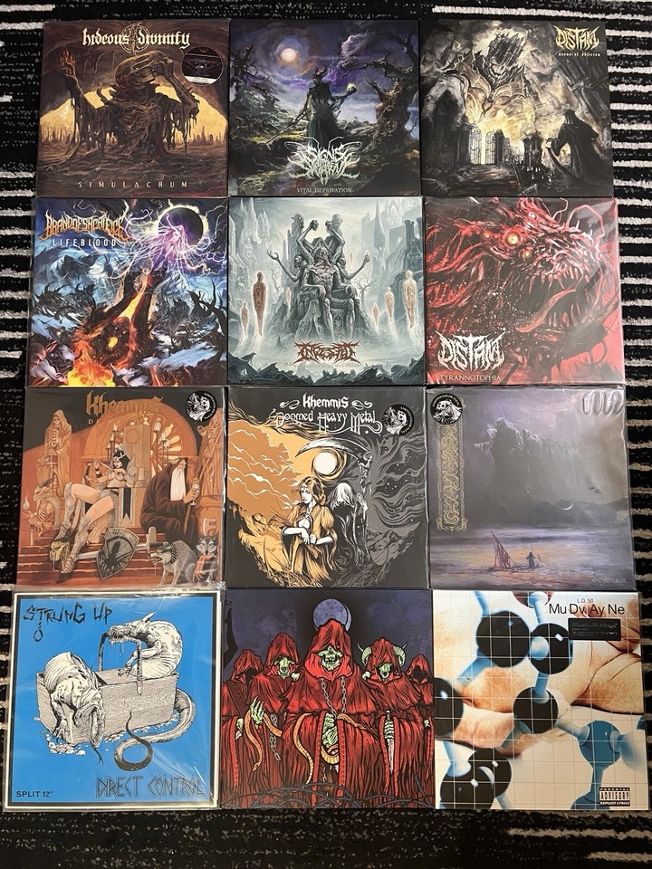 Metal Vinyl Record Lot, 29 Records, Death Metal, Death Core, Metal Core ...