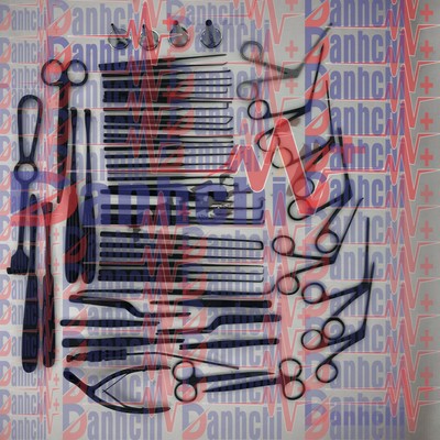 Tympanoplasty Instruments Set, Micro Ear Surgery ENT Instruments Black ...