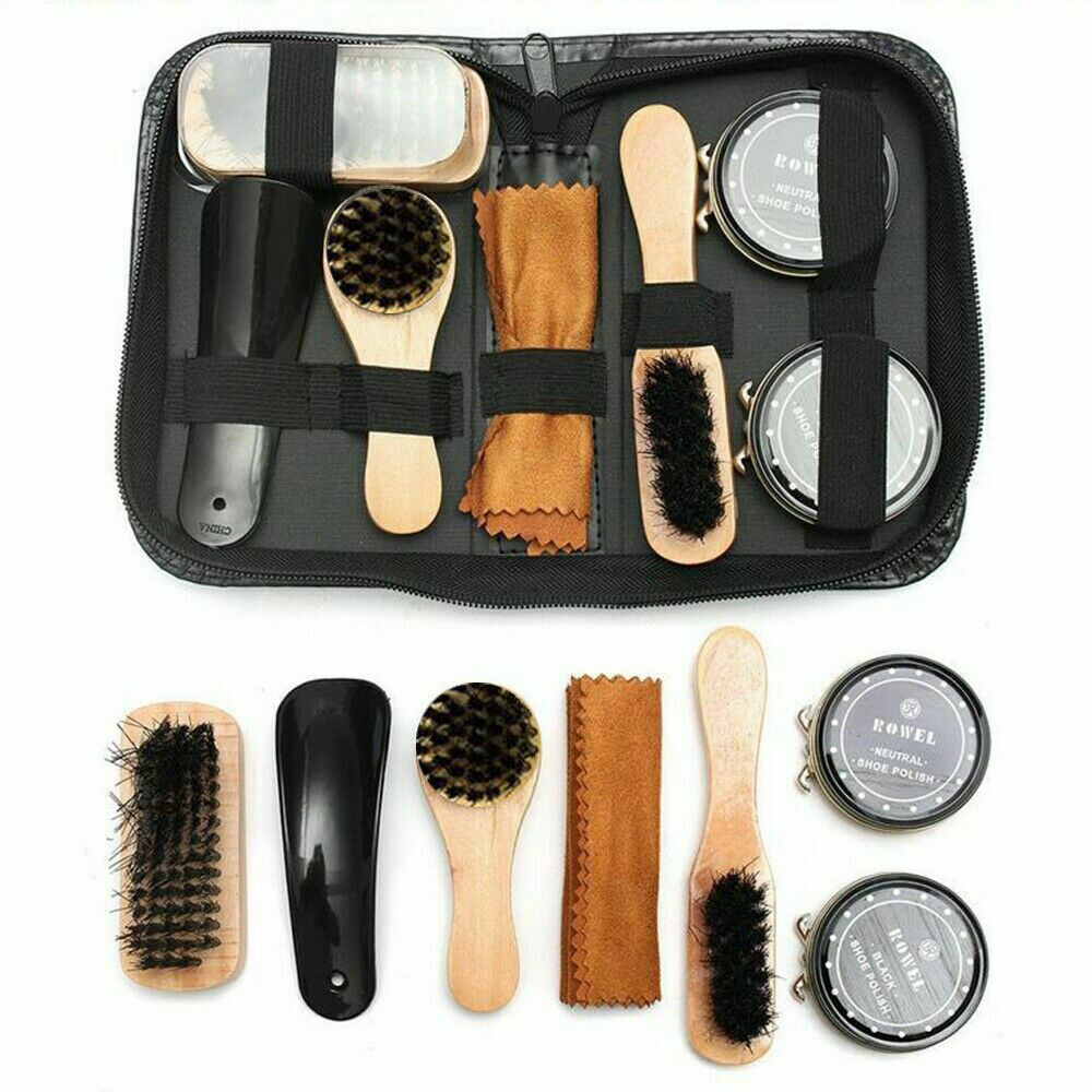 Polish Kit Shoe Cleaning Brushes Tools High Heeled Shine Boots Care ...