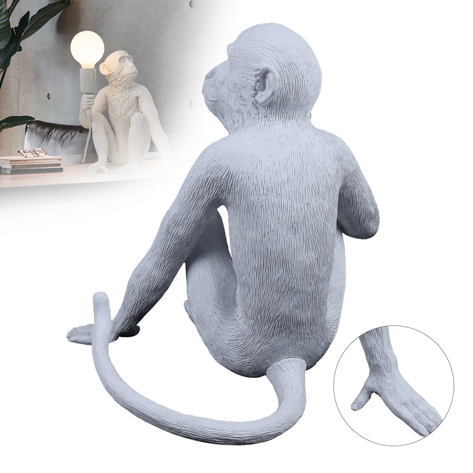 Monkey Table Lamp Desk Lamp Resin Monkey Lamp Bedroom Bedside Reading ...