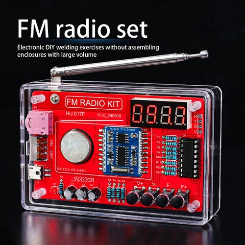 FM Radio DIY Electronic Kit 87-108MHZ Frequency RDA5807 Radio ...
