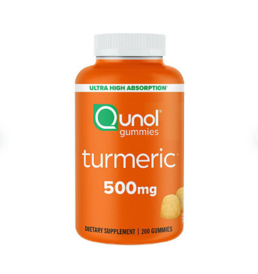 Qunol Turmeric Curcumin Complex Ultra High Absorption Gummies (200 ct ...