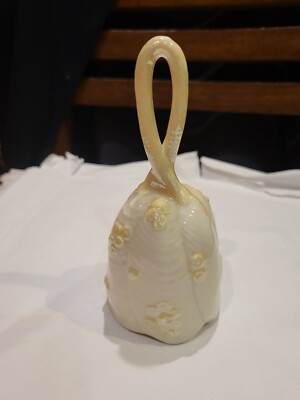 Vintage Belleek, Ireland Bell, Cream/Yellow Color, 1965 | eBay