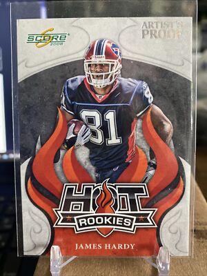2008 Score JAMES HARDY Hot Rookie Artist's Proof RARE #/32 Buffalo ...