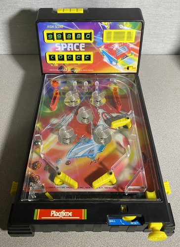 Vintage 1988 Playtime Triple Flipper Electronic Pinball Machine - Works ...