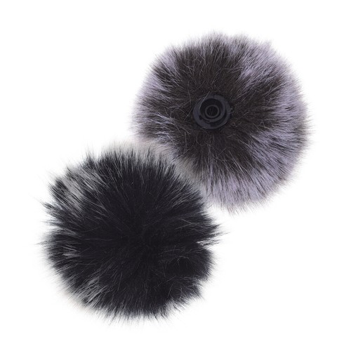 2 Pcs Wireless Lapel Clip Microphone Furry Windscreen Accessories | eBay