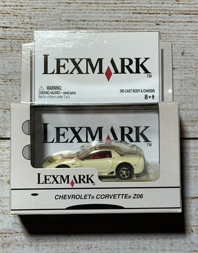 Johnny Lightning Lexmark Printers White Corvette Z06 White Lightning | eBay