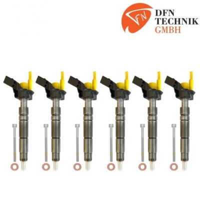 6x Injektor BOSCH Mercedes E S ML320 CDI 0445115027 0445115060 ...