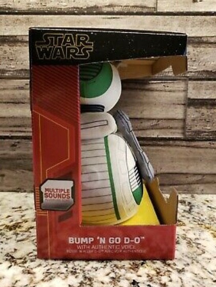 Licensed Star Wars Bump 'N Go D-O Sound Activated Action Plush 9 Inch w ...