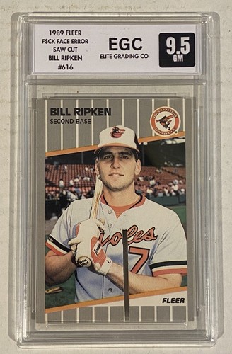 1989 Fleer Bill Ripken F@#K FACE ERROR (SAW CUT) #616 BILLY Iconic Card ...
