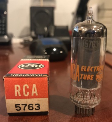 5763 RCA VACUUM TUBE NOS Beam Power Amplifier. Tested Good on Hickok ...