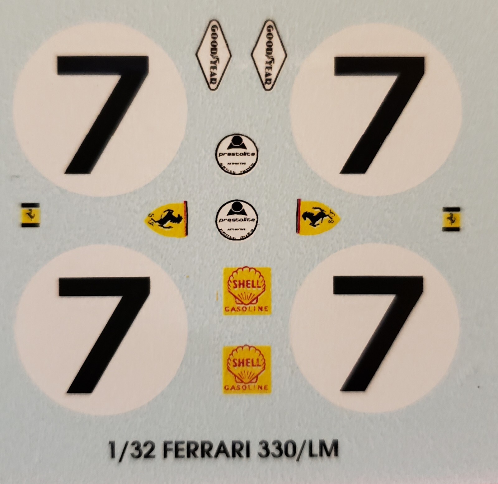 Repro 1/32 Monogram Ferrari 330/LM Decal Set | eBay