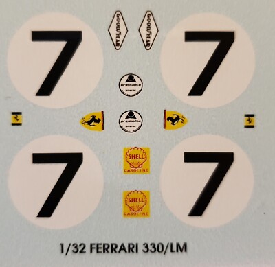Repro 1/32 Monogram Ferrari 330/LM Decal Set | eBay