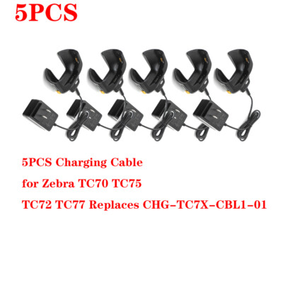 5PCS Charging Cable for Zebra TC70 TC75 TC72 TC77 Replaces CHG-TC7X ...